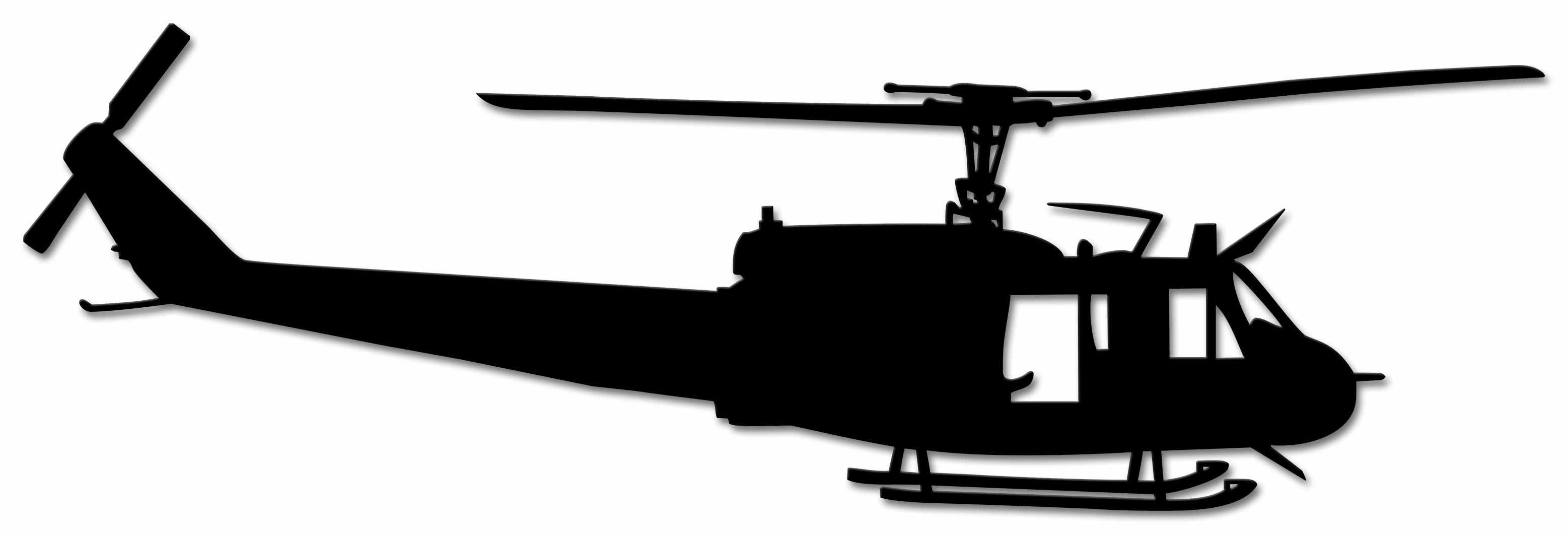 Huey Helicopter Silhouette