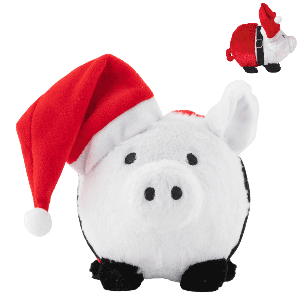 Christmas Santa Piggy Bank for Kids Stuffed Animal Pig Coin Bank ...
