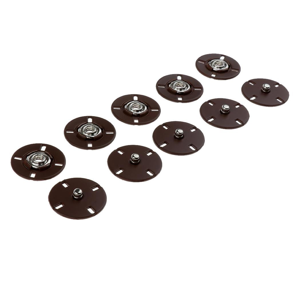 5 Sets Metal Sew on Snap Fasteners Press Stud Button for Overcoat ...