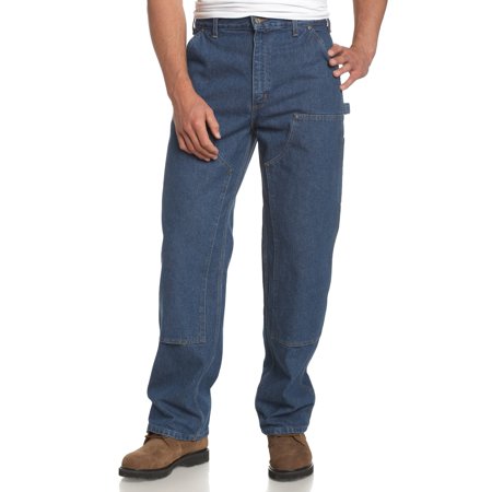 Carhartt Men's Double Front Logger Washed Denim Dungaree,Darkstone,38 x ...