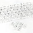CHNGXJC Crystal Clear ISO Layout Transparent Keycaps Set 132 Keys CBSA ...