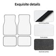 4-Piece Car Floor Mats Set, Cube Isolated Crystal Velvet Automotive ...