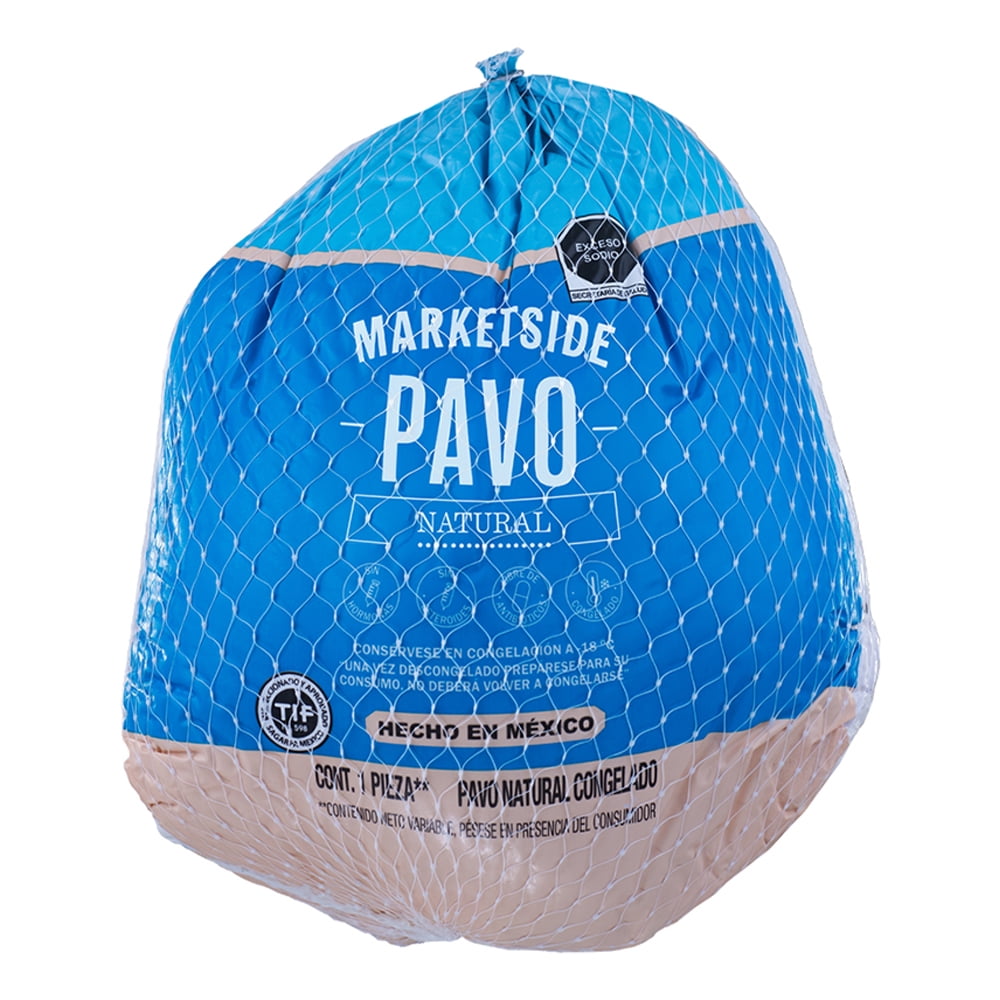Pavo natural Marketside congelado aprox 6 kg precio por kilo | Walmart ...