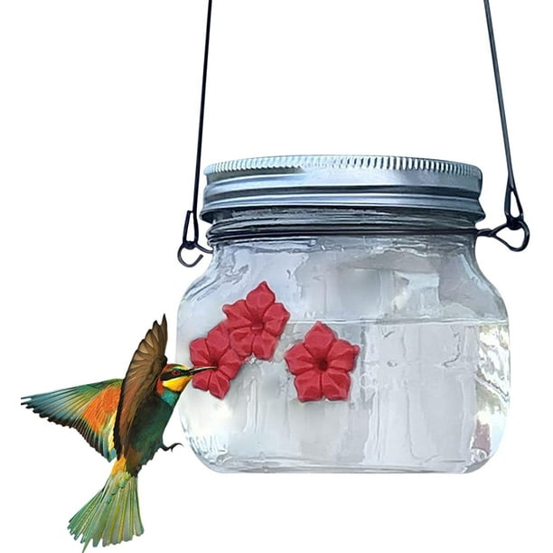 Hummingbird Water Feeder，475ml，Outdoor Hanging Round Bird Feeder，Mini ...