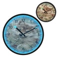 BZSMCE Silent Voice Activated LED Night Light Wall Clock 12 Inch With ...