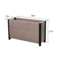 36-inch Elevated Deep Trough Planter Wood Texture/ Brown - Walmart.com