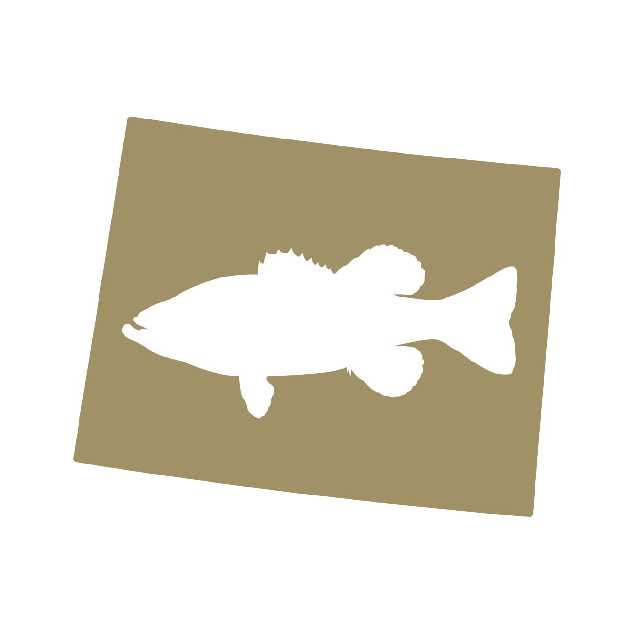 Wyoming Bass Sticker Decal Die Cut - Self Adhesive Vinyl - Weatherproof ...