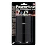 PowerFlex Self-Adhering Sports Wrap, Black, 4" HSA/FSA Eligible ...