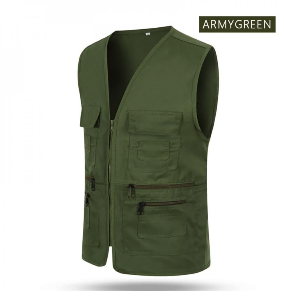 Left wind Outdoor Vests Quick Dry Breathable Multi Pocket Mesh Jackets ...