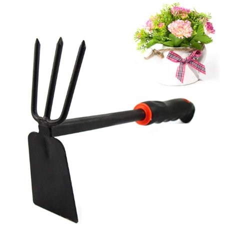 VONKY 2-in-1 Hoe Dual-use Hoe and Rake Gardening Digging Hoe with Non ...