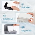 3 Pack Baby Wipes Dispenser Holder Wipe Container for Bathroom with Lid ...