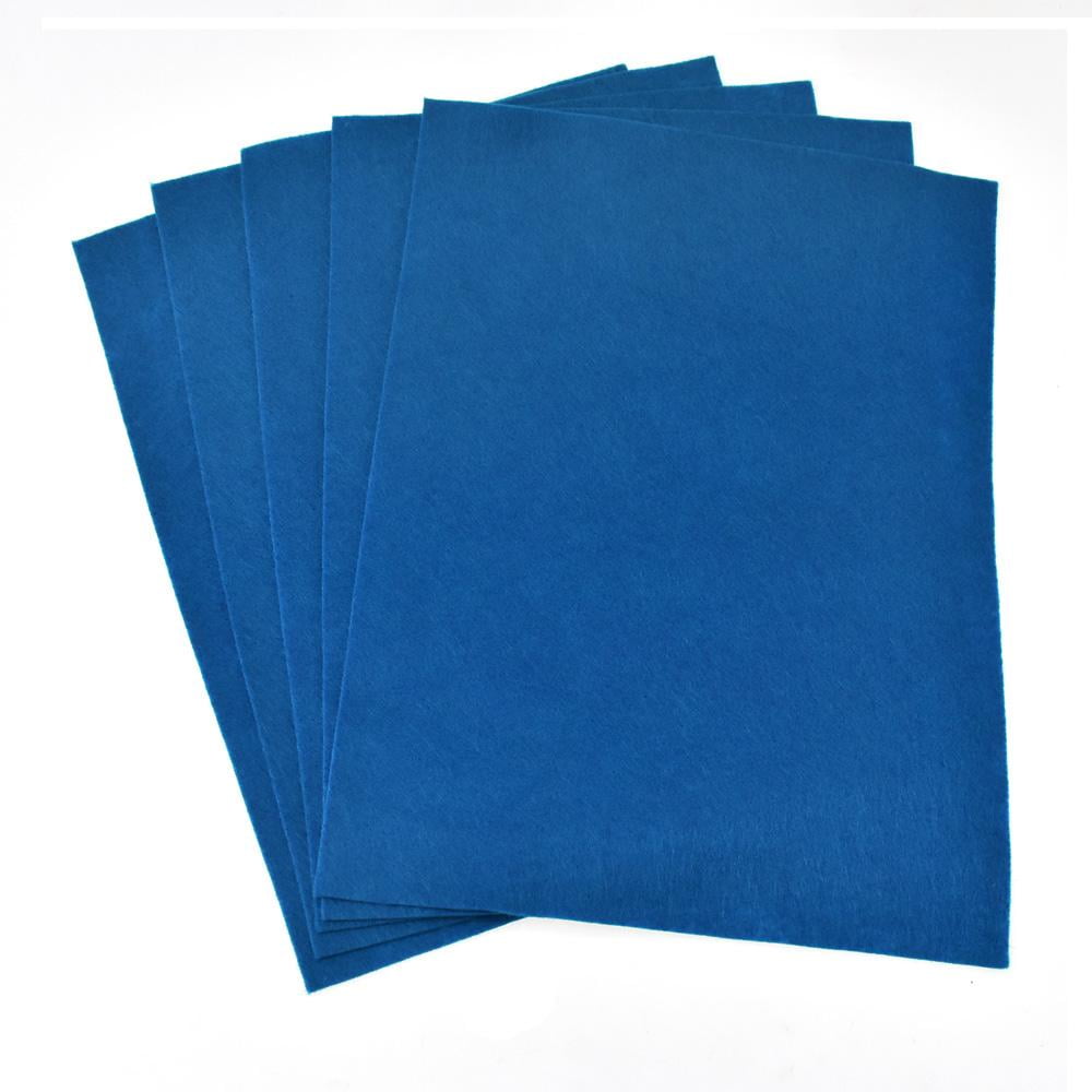 Premium Craft Felt Sheets, 8-1/2-Inch x 11-Inch, 5-Count, Deep Blue ...