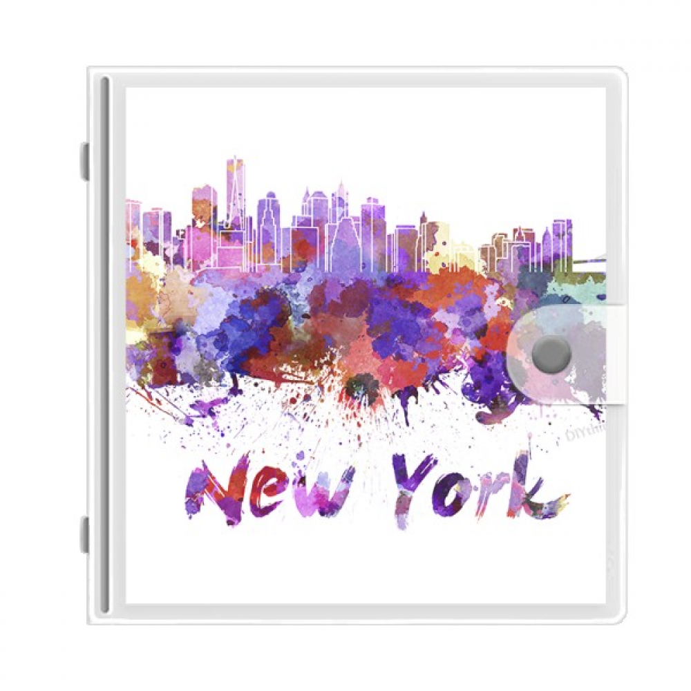 New York America City Watercolor Photo Album Wallet Wedding Family 4x6 ...
