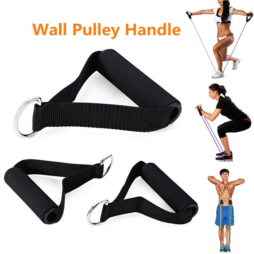 Lubelski Yoga Pilates Pull Rope Nylon Bands Foam Handle Gym Puller ...