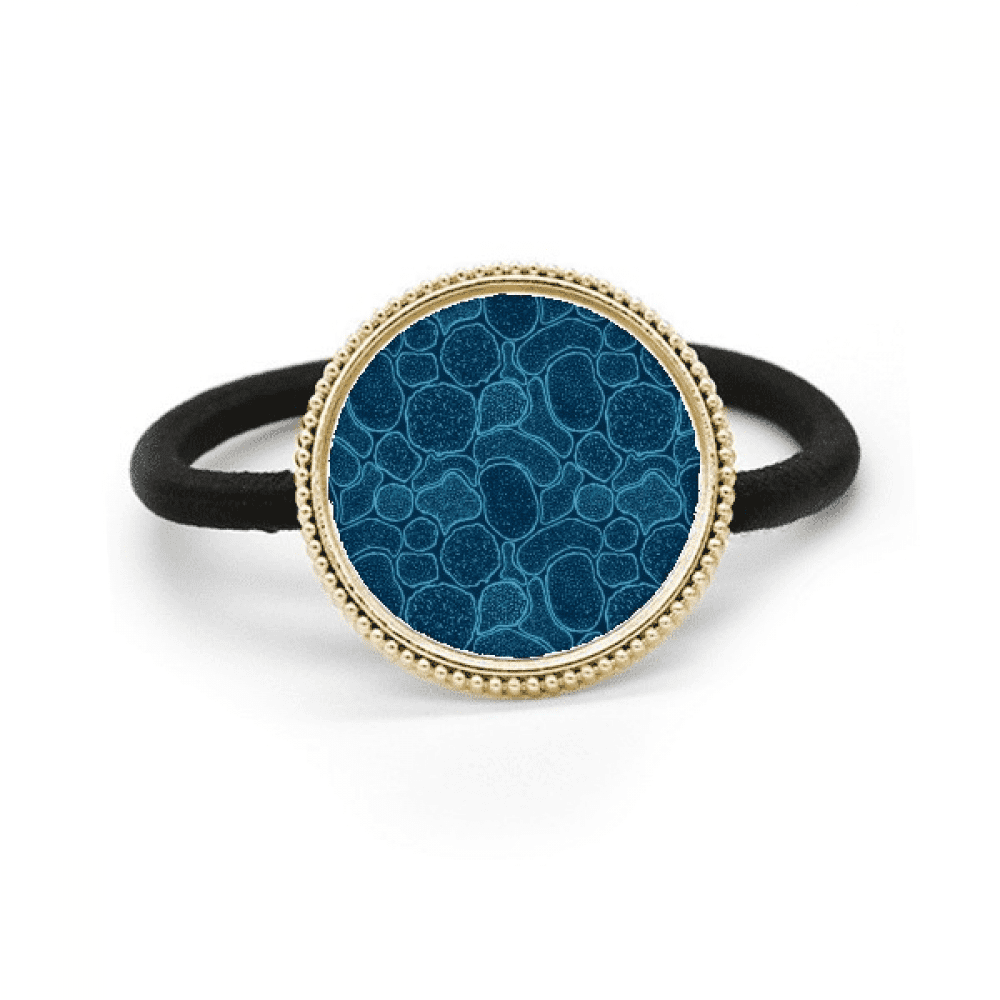 Blue Microscope Cells Structure Illustration Silver Metal Hair Tie And ...