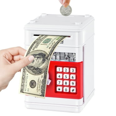 Kid's Coin Bank Locker Safe with Single Digit Combination Lock and Key ...