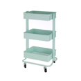 Lexington Mint 3-Tier Metal Rolling Cart by Simply Tidy - Multi ...