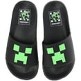 Minecraft Boys' Sport Slide Sandals, 15th Anniversary Comfort Casual ...