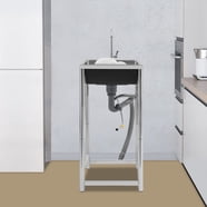 TOOL1SHOoo Small Drain Mobile RV Caravan Kitchen Sink with Cover, 304 ...