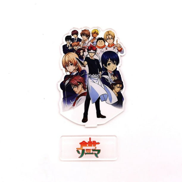 Food Wars Shokugeki no Soma Yukihira Souma Nakiri Erina Megumi acrylique support figure modèle ...