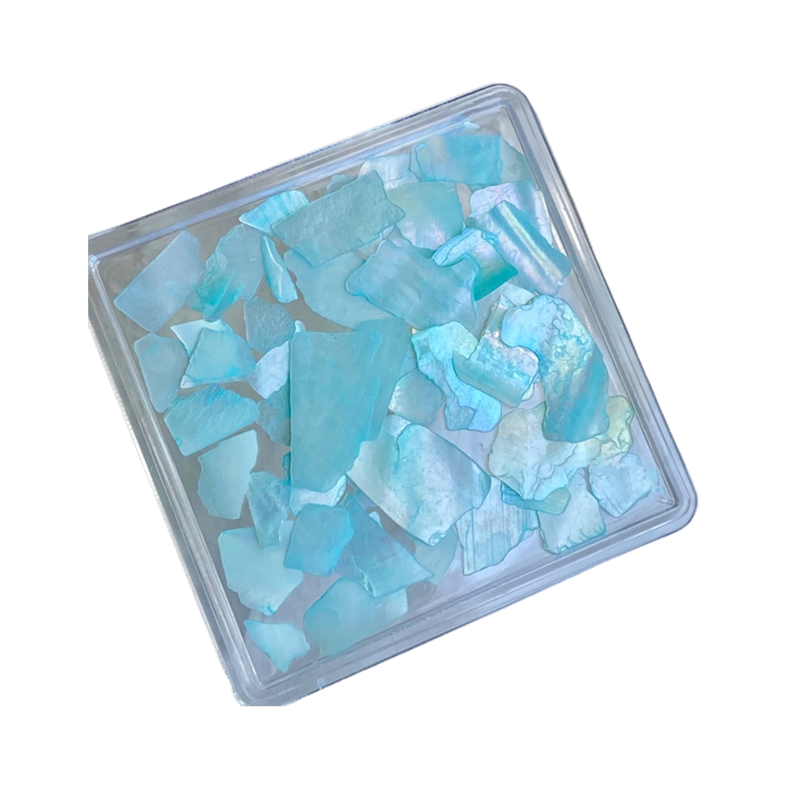 Hesroicy 1 Box Nail Art Decor Irregular Shape Broken-off Ultra-thin ...