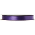 Offray Ribbon, Single Face Satin Ribbon, Regal Purple, 3/8" x 18 feet ...