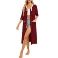 Womens Robes: AMITOFO Lightweight Summer Robe for Women Zip up 3/4 ...