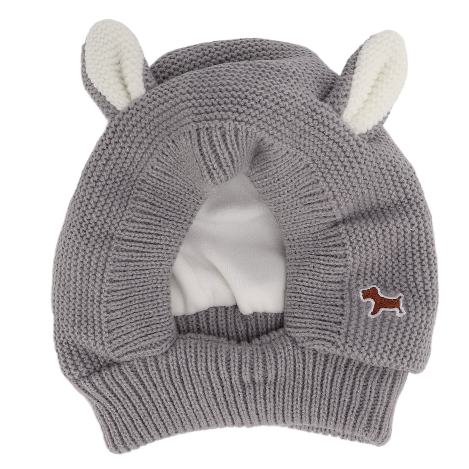 Gorro tejido con orejas de conejo para mascotas, protección contra el ...