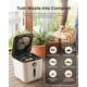 iDOO Electric Kitchen Waste Composter, Automatic Smart Compost Bin with ...