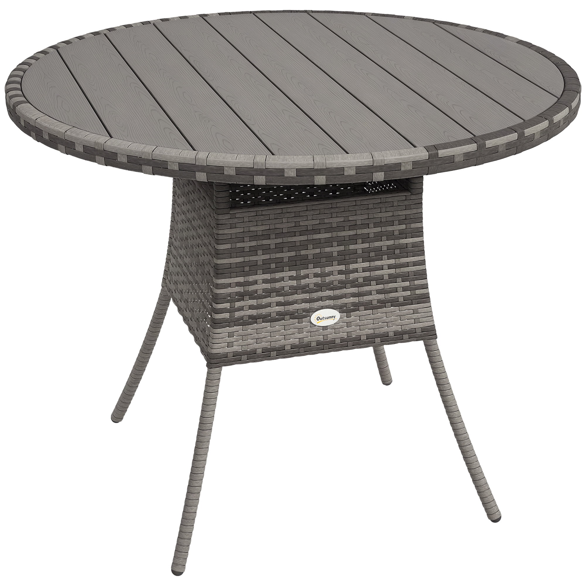 Click here for Outsunny 35.4 Outdoor Wicker Dining Table  Pe Ratt... prices