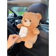 Car Tissue Box Creative Plush Cartoon Armrest Box, Multi-Functional ...