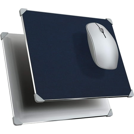 Hard Mouse Pad,Metal Aluminum & Leather Mouse Pads,Double Side Non-Slip ...