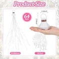 64 Pcs Streamers Poppers, Hand Throw Confetti Poppers, Romantic No Mess ...