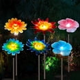 6 Pack Solar Garden Lights Outdoor Decor,Stake Yard Figurine Colorful ...