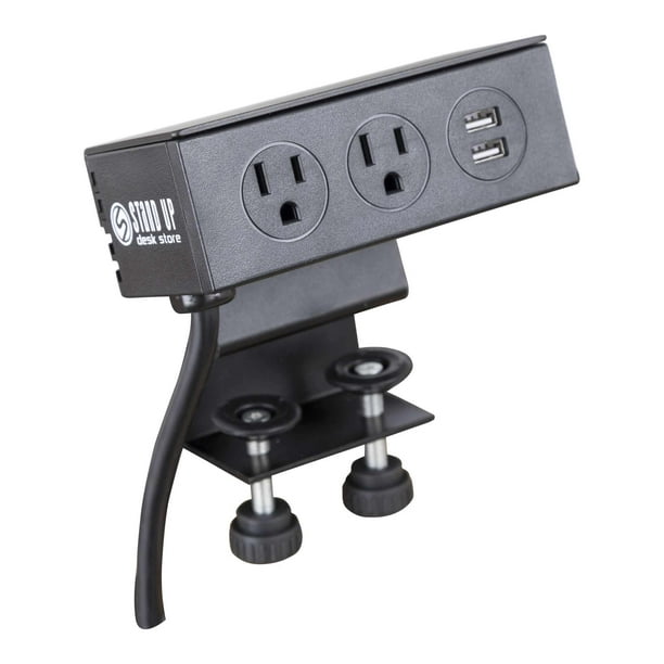 Stand Up Desk Store DeskPower Desktop Charging Station with 2 Port USB ...