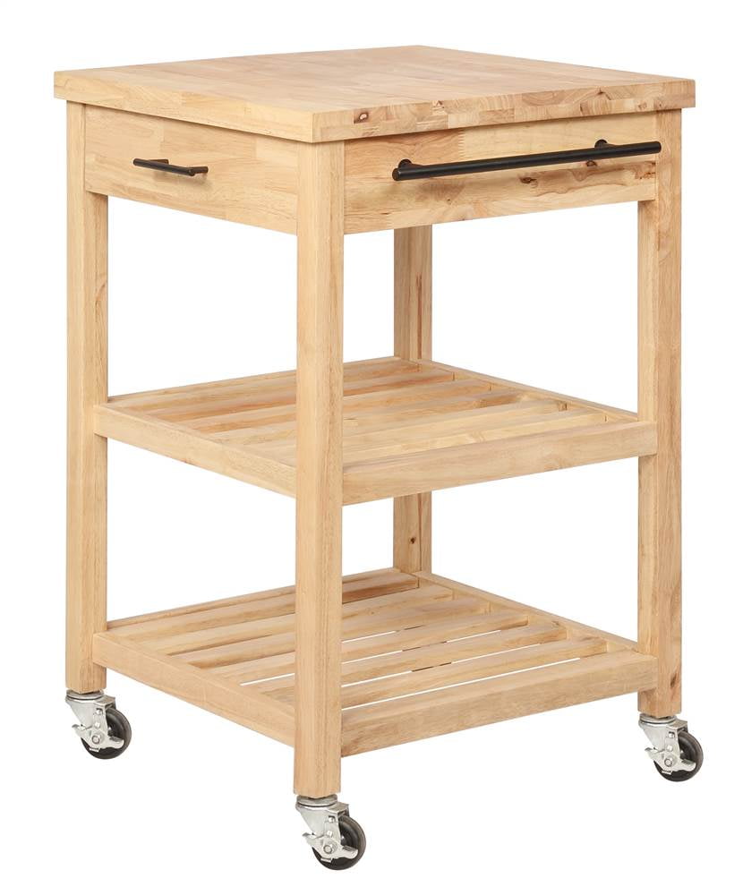 Powell Dillon Kitchen Cart, Natural - Walmart.com - Walmart.com