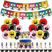 Block Party Decorations,53 Pcs Building Blocks Birthday Decorations Set ...