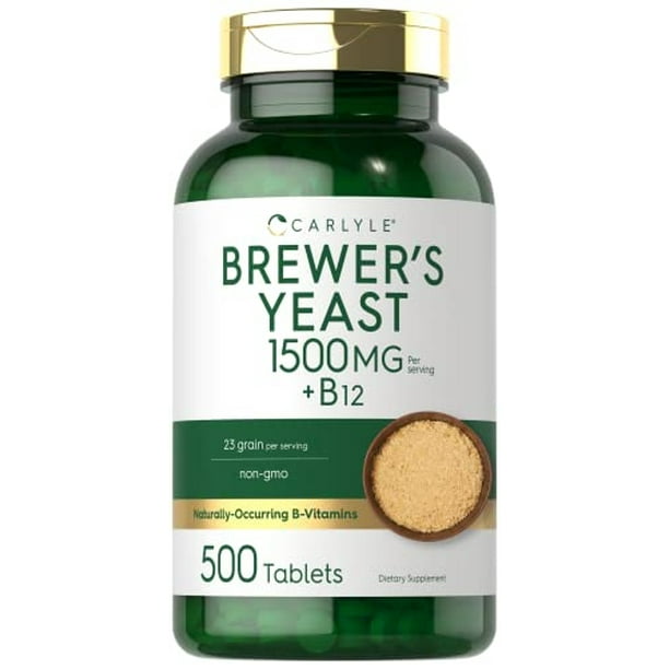 Complemente las tabletas de levadura de cerveza Carlyle de 1500 mg con ...