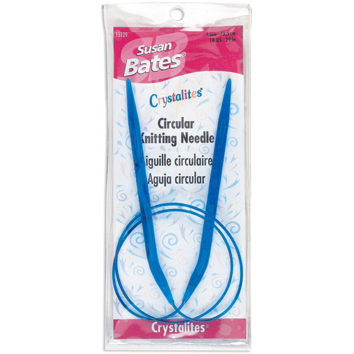 Susan Bates Crystalites Circular Knitting Needles 29"-Size 10/6mm ...