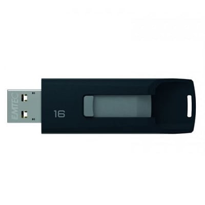 FLASH DRIVE-EMTEC C450 SLIDE USB 2.0 16GB, MATTE BLACK - Walmart.ca