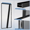 MAGZO Thickened Aluminum Retractable Screen Door Size 32" x 80", Strong ...