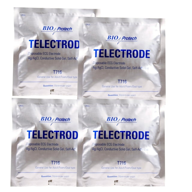 Bio-Protech Telectrode ECG Snap Electrode - Hydro-Gel Adhesive ...