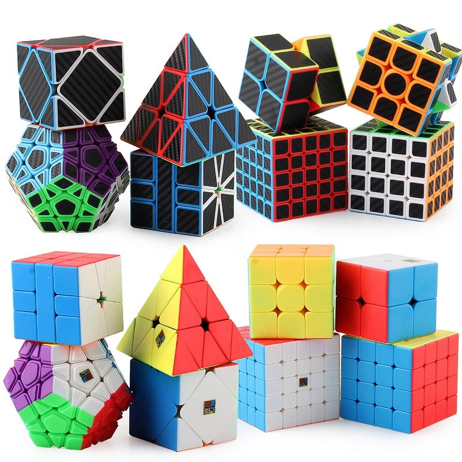 Juego de combinación de cubos de Rubik, caja de regalo de cubos de ...