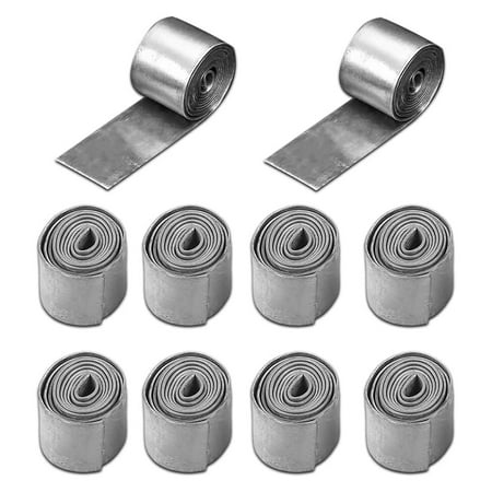 Ourlova 10 Rolls Lead Sheet Multi-size Soft Lead Sheet Strip Sinkers ...