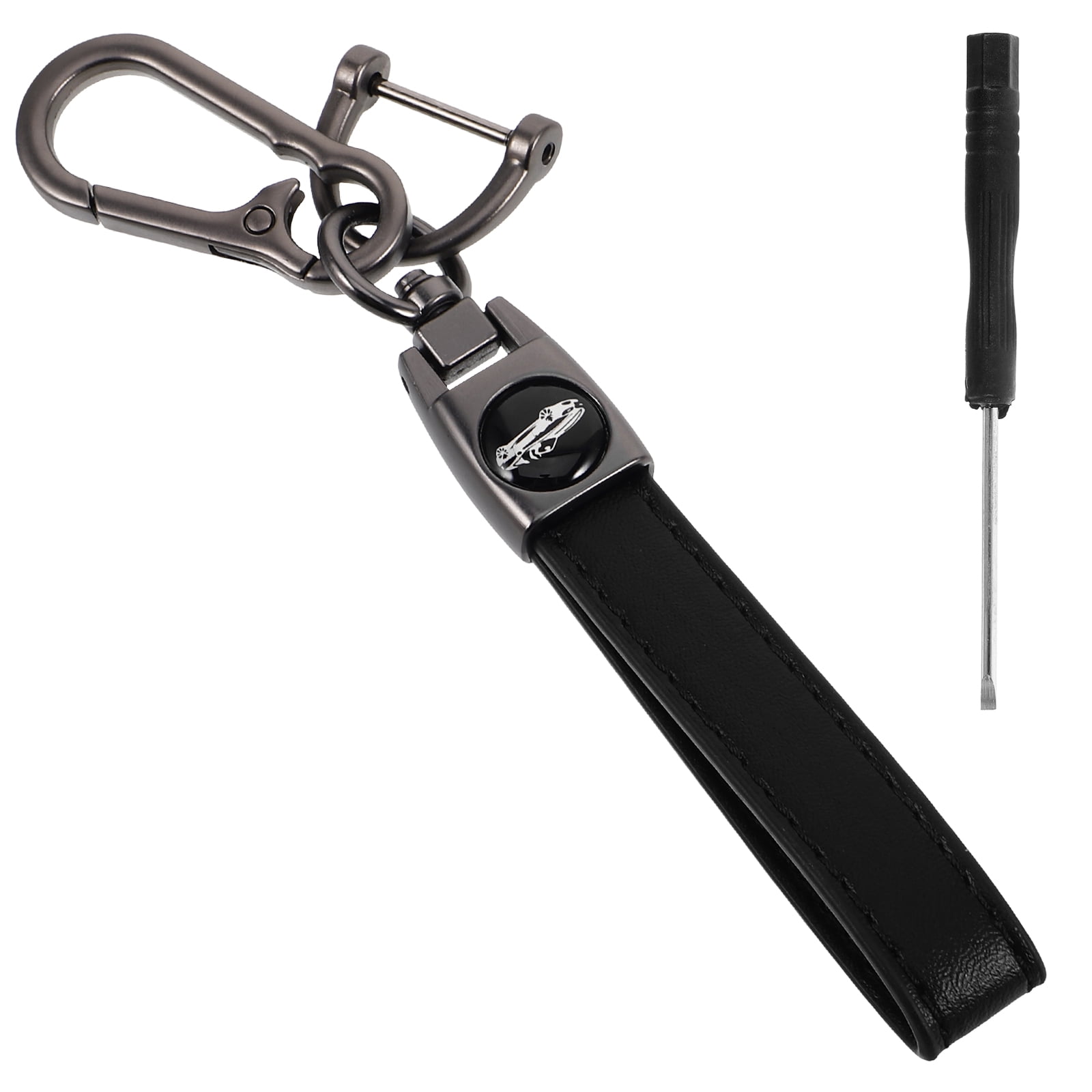 Click here for Writwaa Car Key Accessories Car Key Ring Black Met... prices