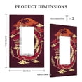 Red Dragon Cloud Japan Traditional Single Gang Wall Plate 1 Gang ...