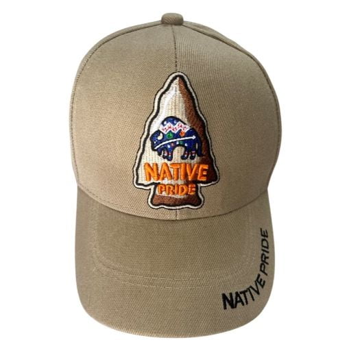 Native Pride Baseball Cap Embroidered - Khaki Color - Uni-Sex Style ...