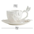 VISIBLE European retro style 3D flower Ceramic Coffee Mug Teacup with ...