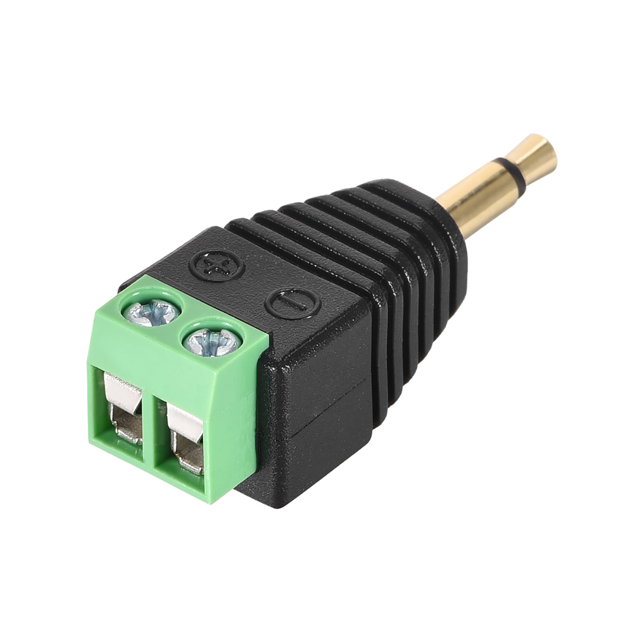 3.5mm,2 Pole Male to AV 2 Screw Terminal Stereo Audio Video Connector ...