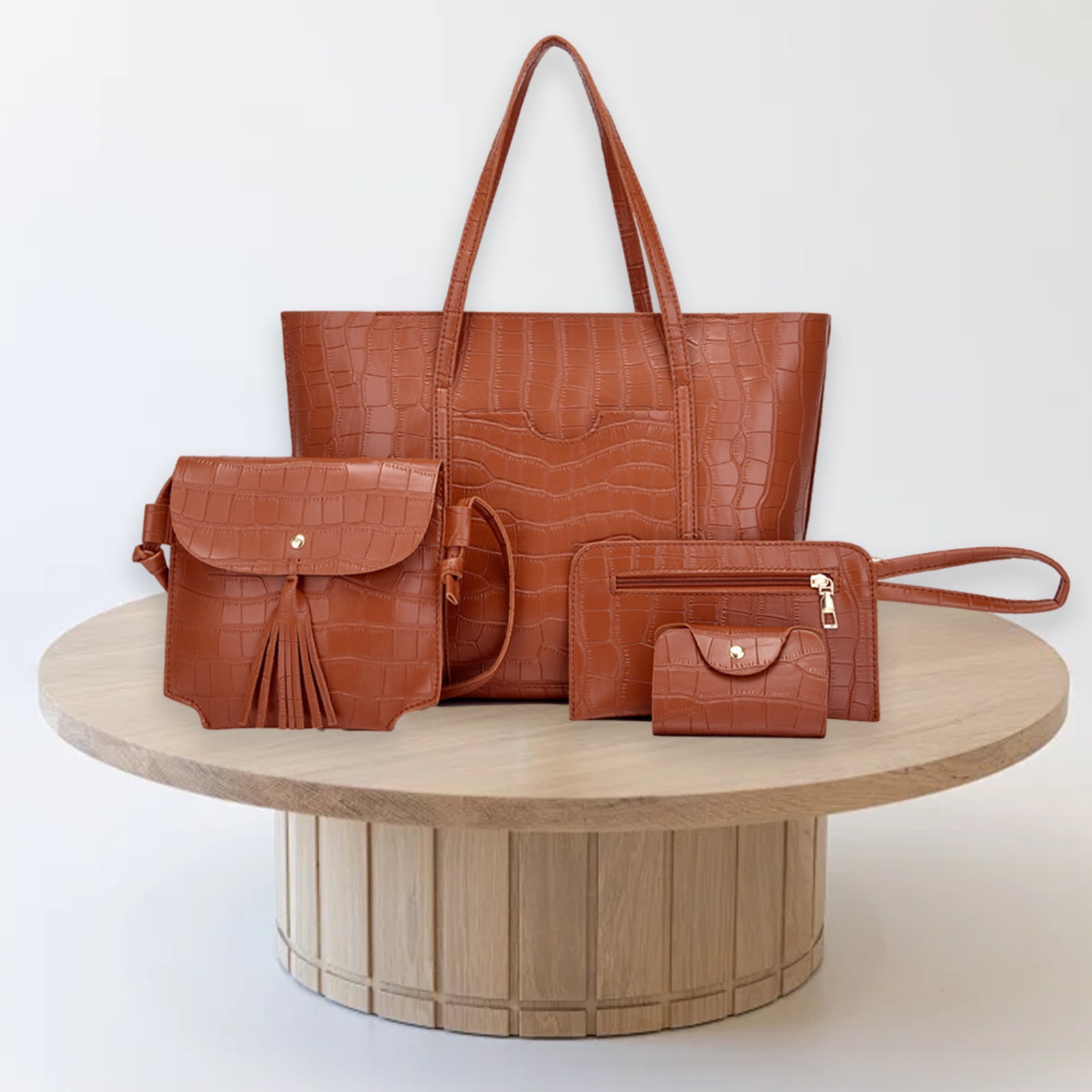 Click here for Aqestyerly Womens Fashion Handbag Set Large Capaci... prices